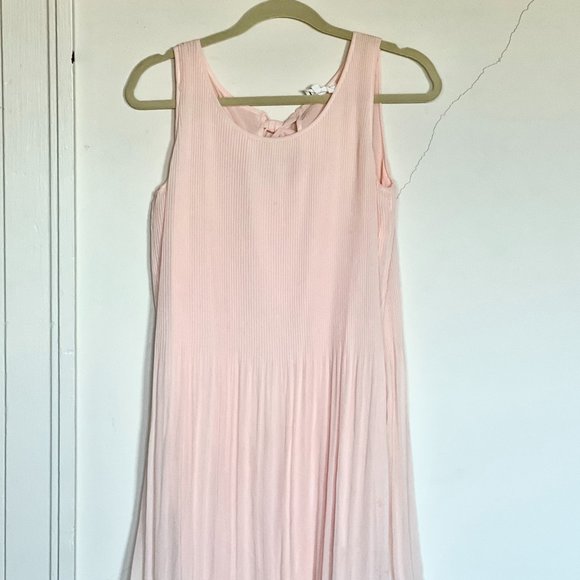 Sezane | Dresses | Sezane Pink Dress With Bow Kneelength | Poshmark